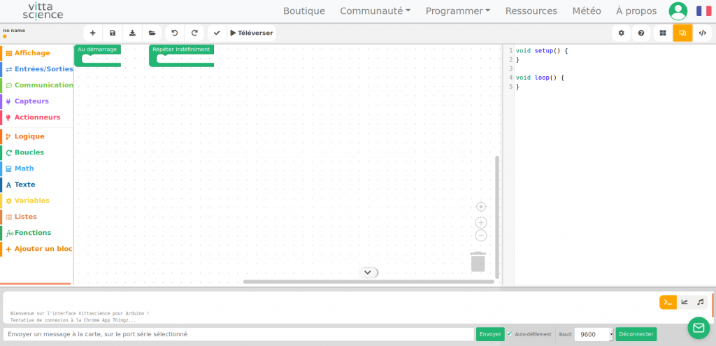 Vittascience, une interface pour programmer des objets connectés – Le ...
